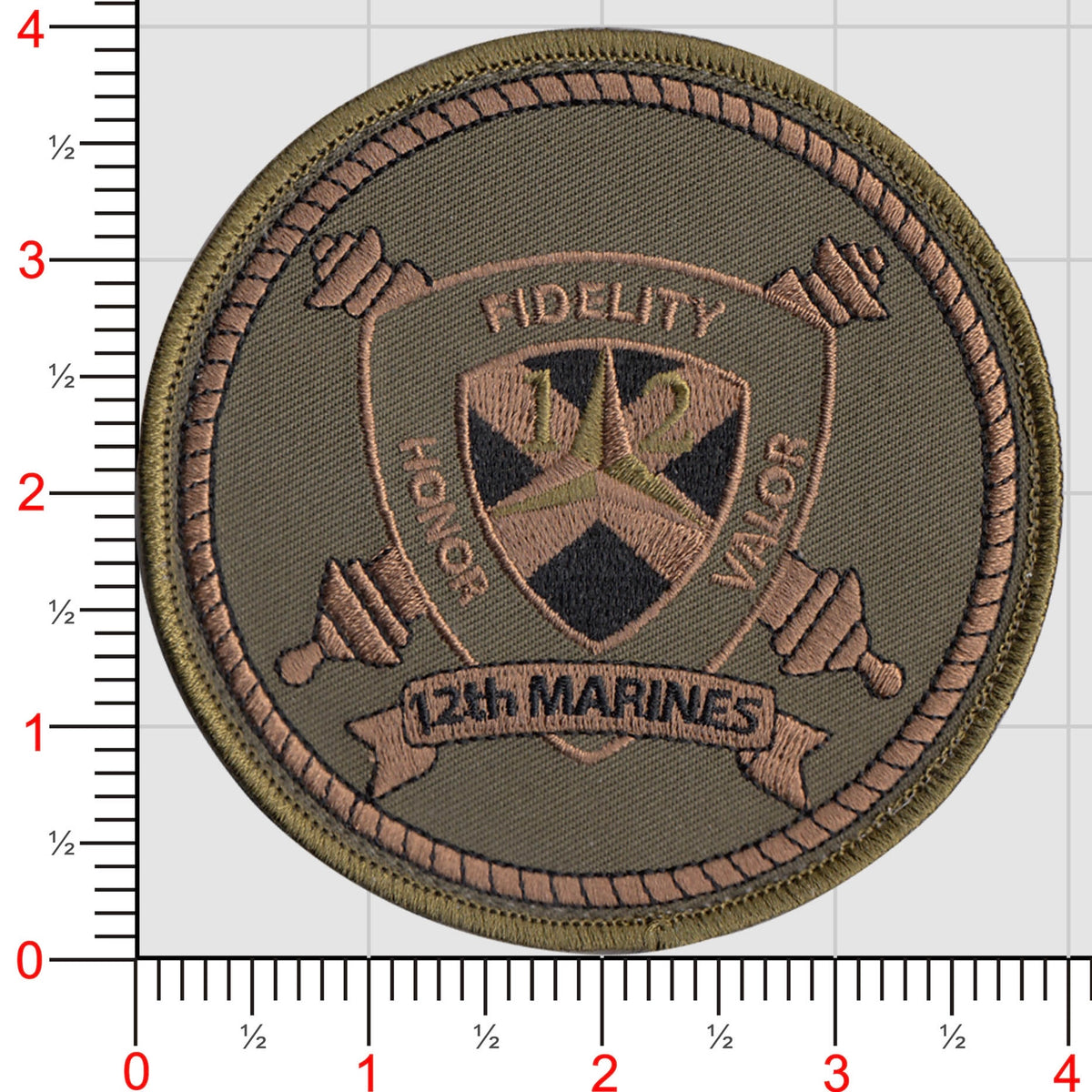 Buy Officially Licensed USMC 12th Patch | MarinePatches.com – MarinePatches.com - Custom Patches ...