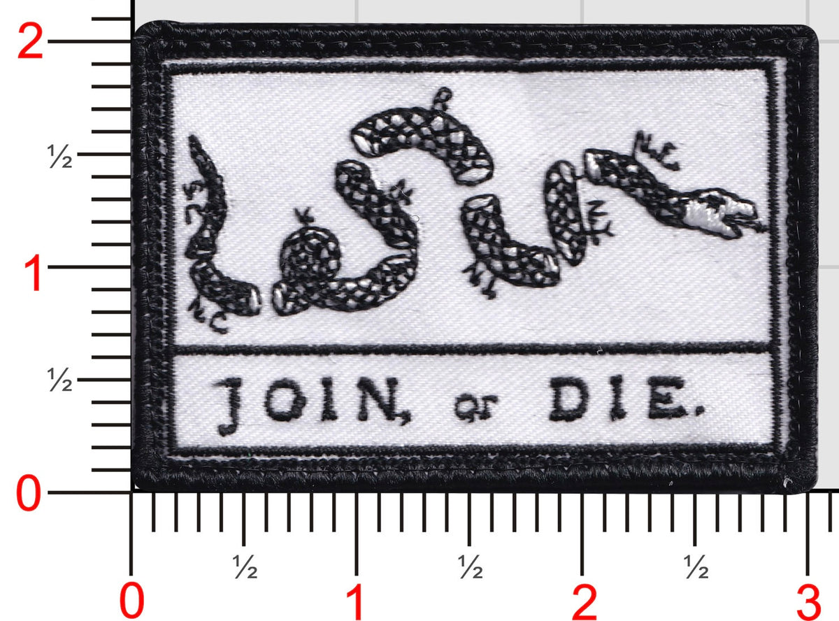 Buy Join or Die Flag Patch | MarinePatches.com – MarinePatches.com - Custom Patches, Military ...