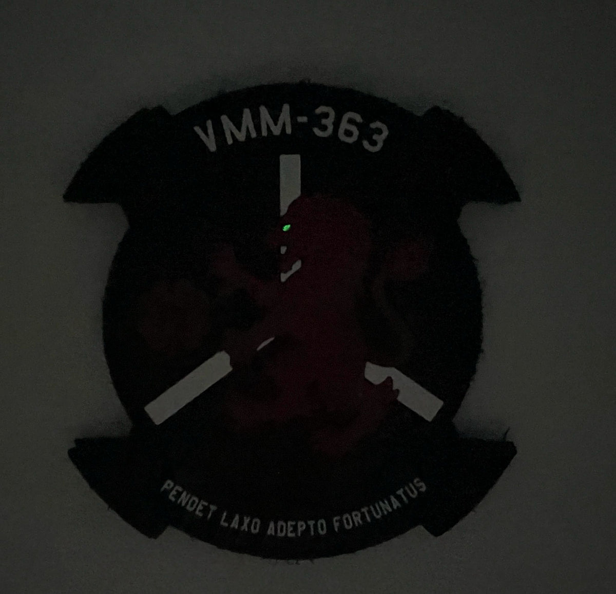 Official VMM-363 Red Lions PVC Black Patch – MarinePatches.com - Custom Patches, Military and ...