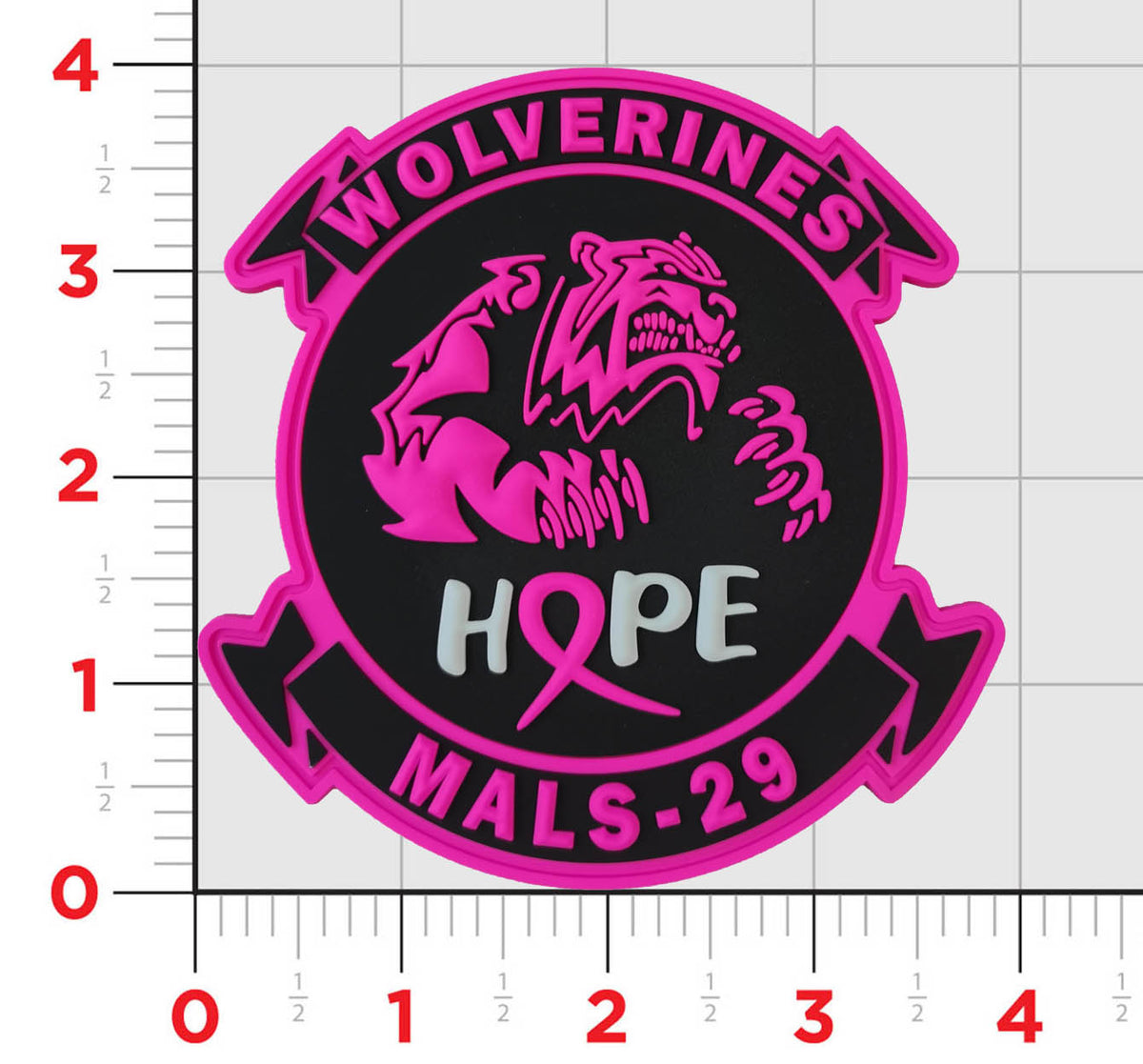 Official MALS-29 Wolverines Cancer Awareness Patch – MarinePatches.com - Custom Patches ...