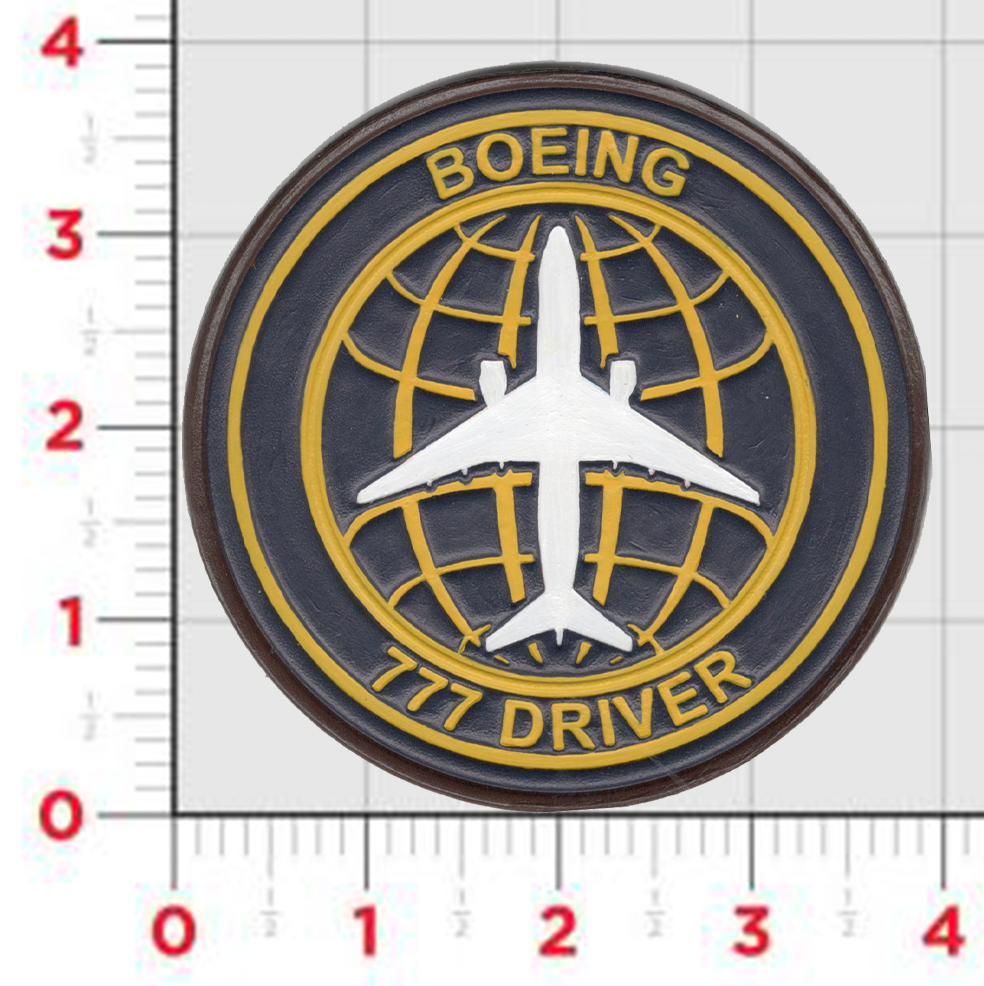 Buy Boeing 777 Driver Leather Patc Patch | MarinePatches.com – MarinePatches.com - Custom ...