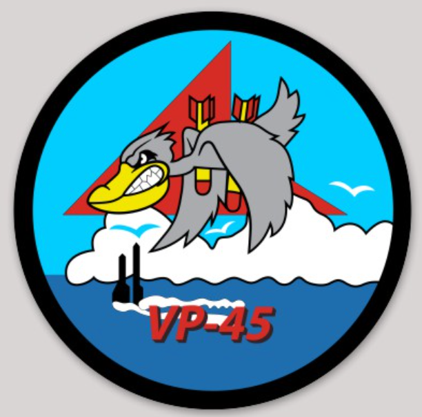 Officially Licensed US Navy VP-45 Pelicans Sticker – MarinePatches.com - Custom Patches ...