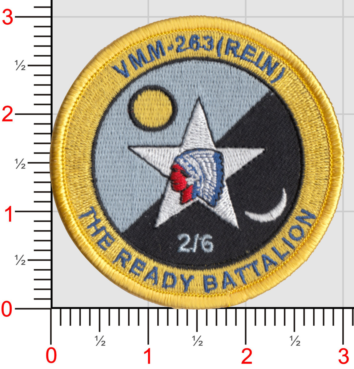 Official VMM-263 REIN/ 2/6 Ready Bn Shoulder Patches – MarinePatches.com - Custom Patches ...