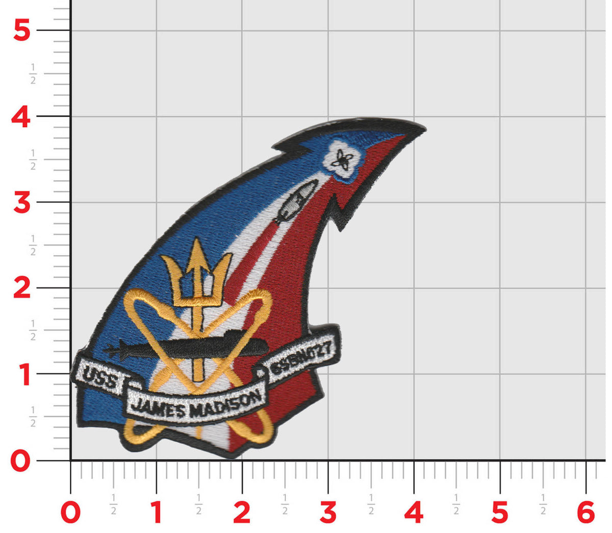 Uss James Madison Ssbn 627 Patch Custom Patches