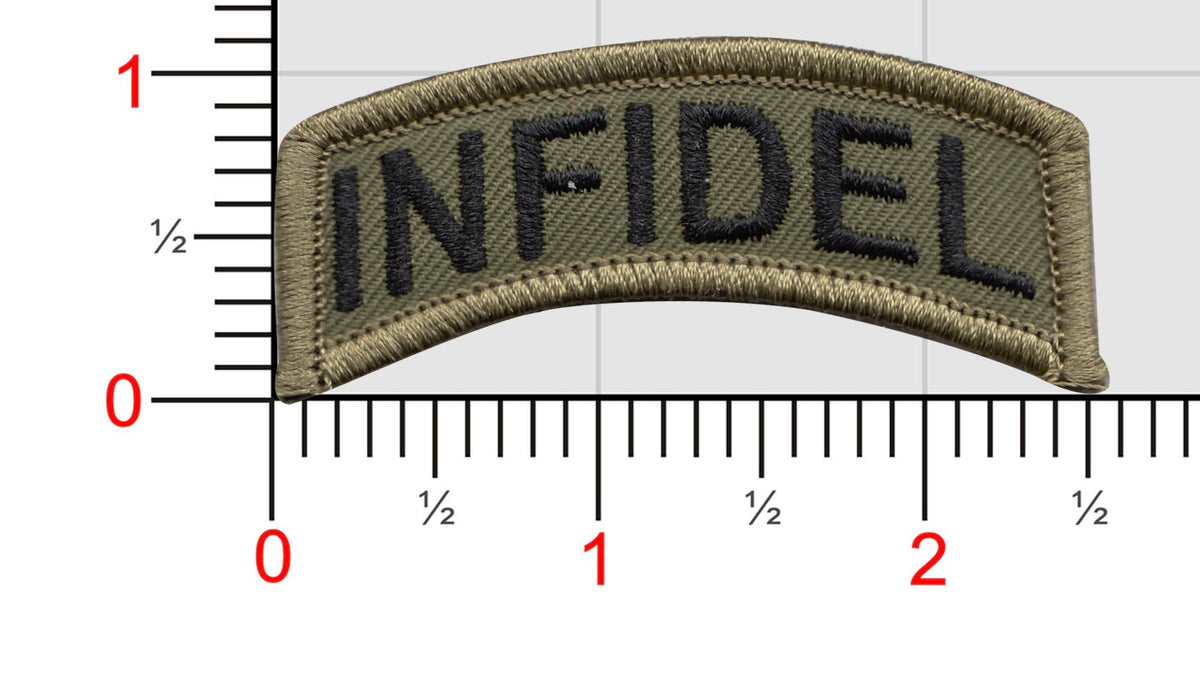 Infidel Tab Patch – MarinePatches.com - Custom Patches, Military and Law Enforcement