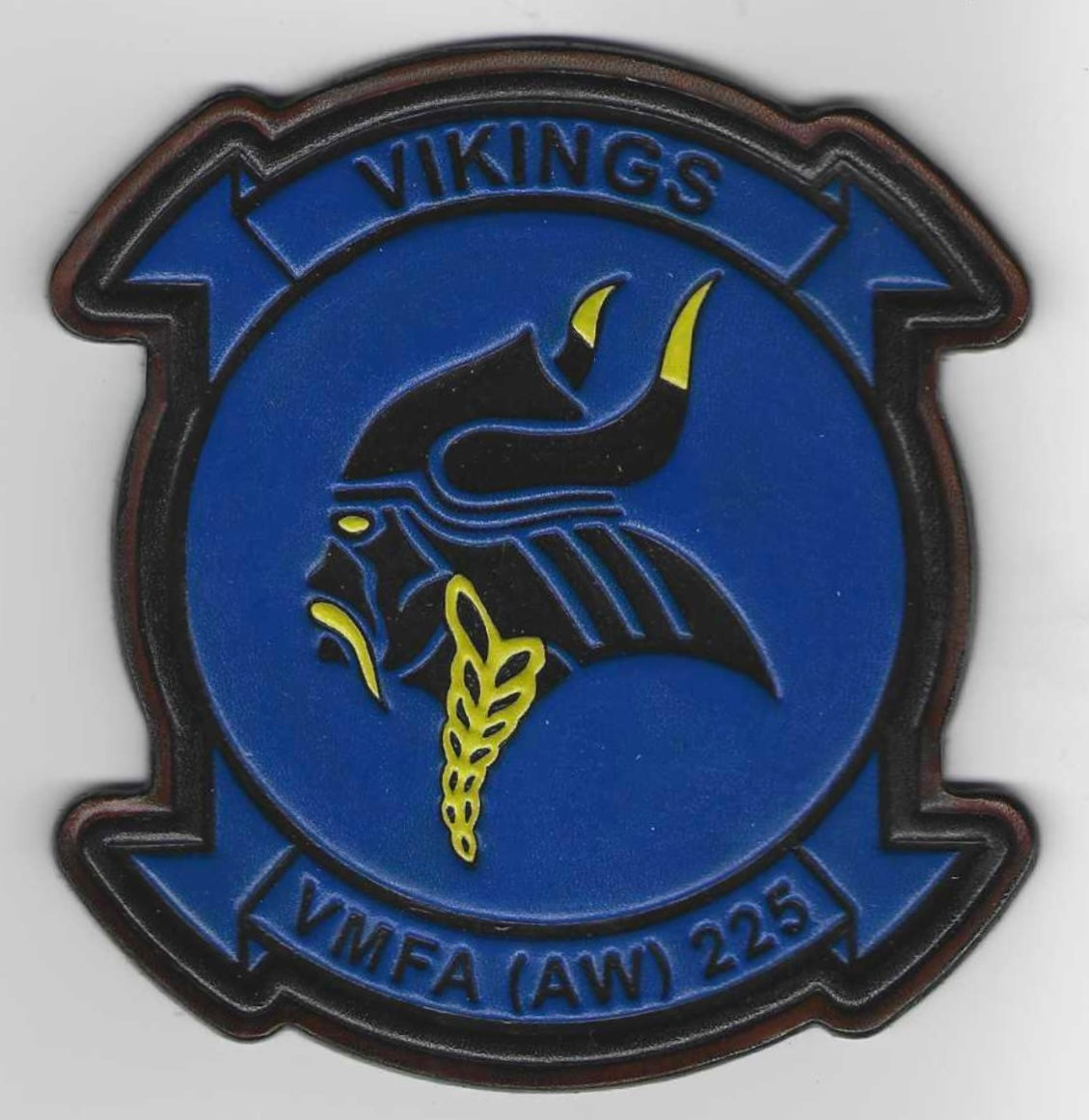 Officially Licensed USMC VMFA(AW)-225 Vikings Leather Patches – MarinePatches.com - Custom ...