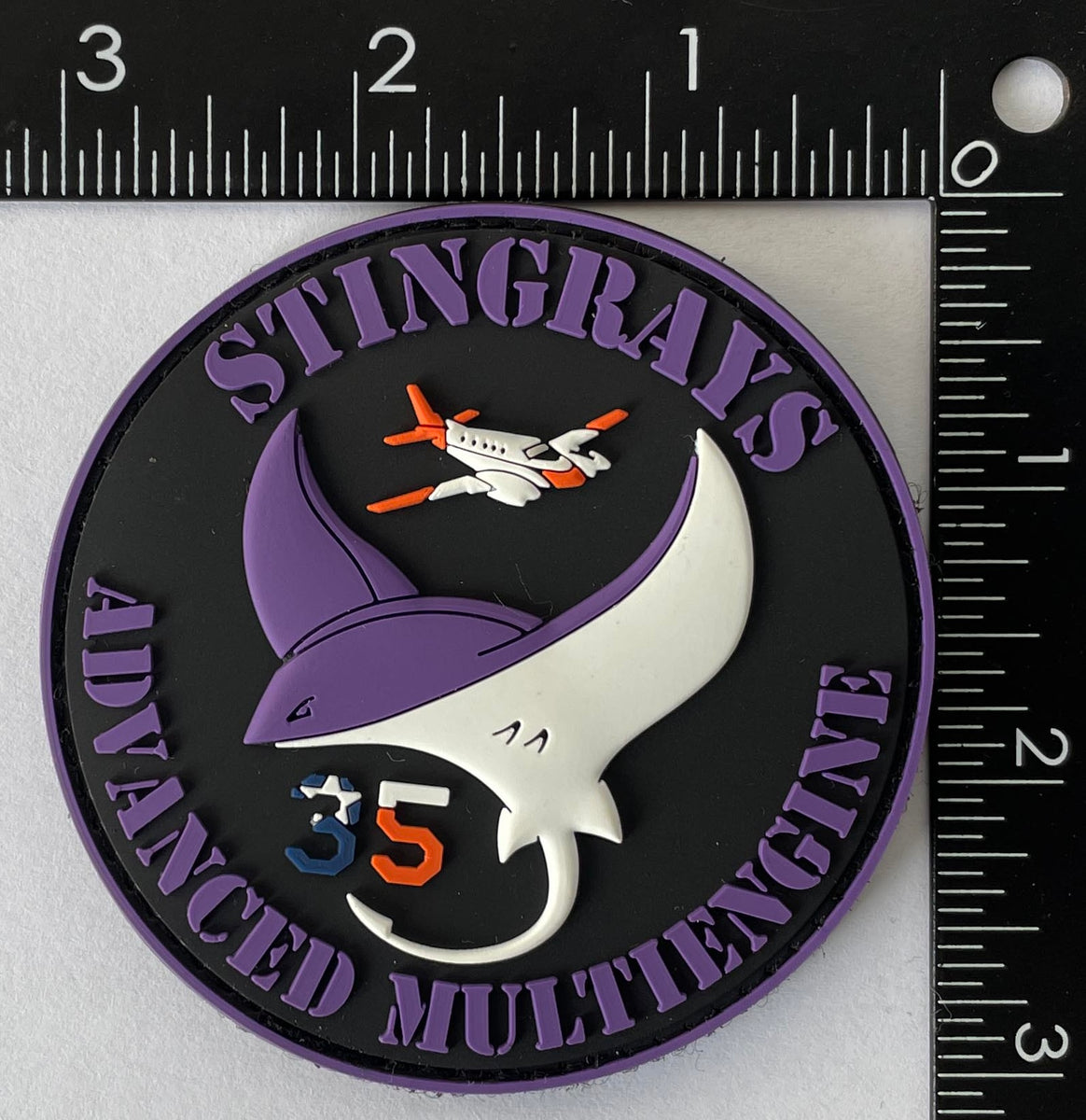 VT-35 Stingrays Student PVC Patch – MarinePatches.com - Custom Patches ...