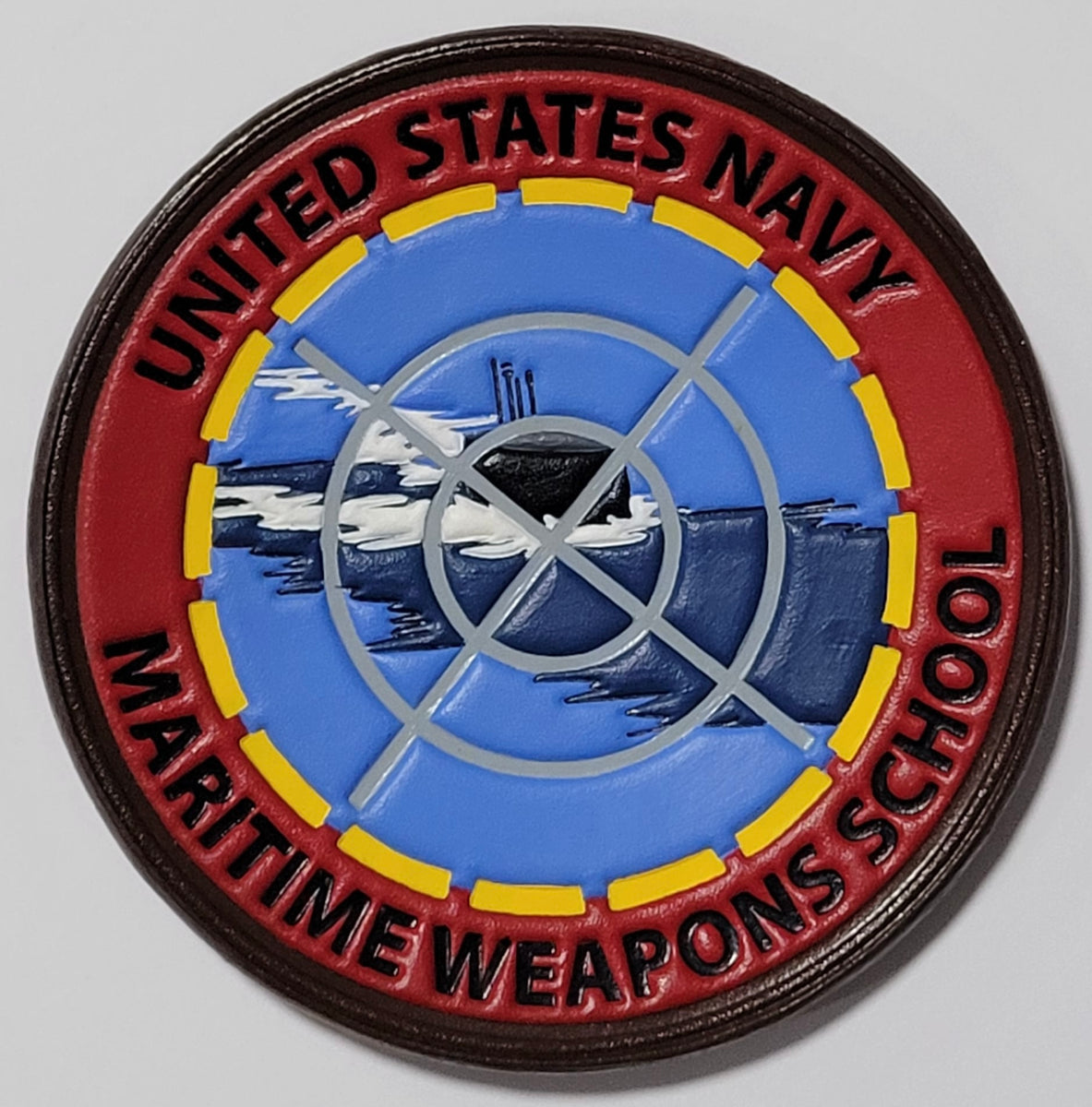 Officially Licensed US Navy Maritime Weapons School leather patch ...