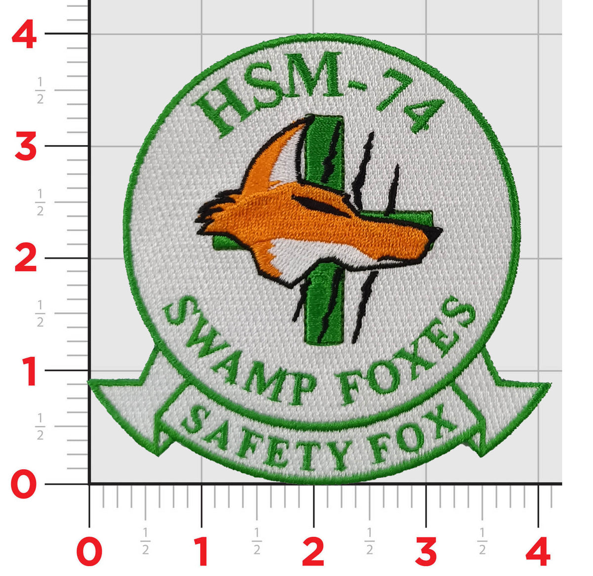 Buy HSM-74 Swamp Foxes Safety Fox Patch | MarinePatches.com ...