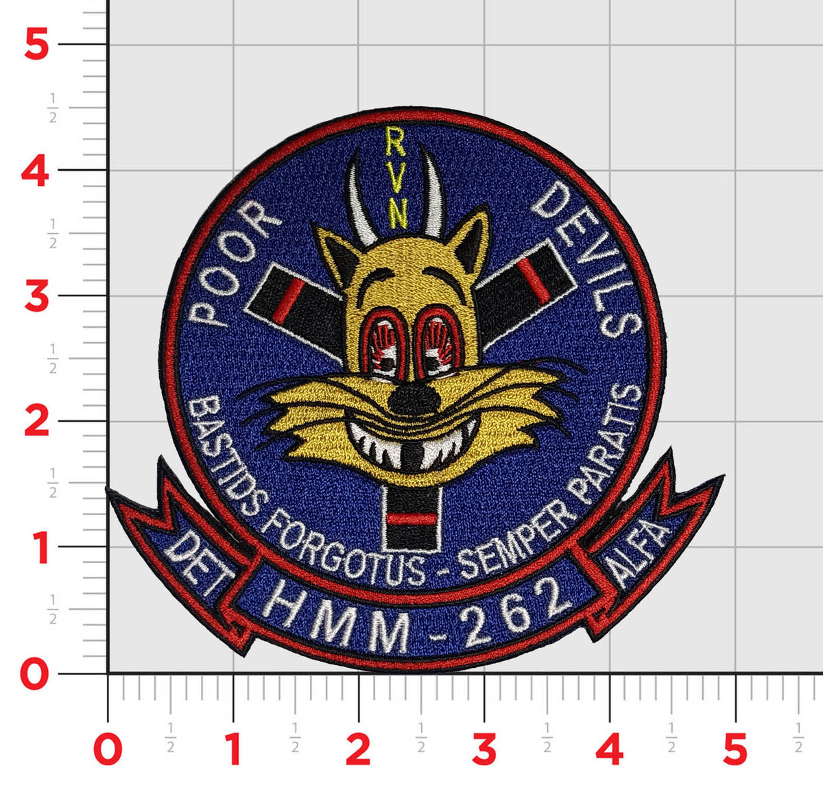 Officially Licensed USMC HMM-262 Poor Devils Det Alfa Patch ...