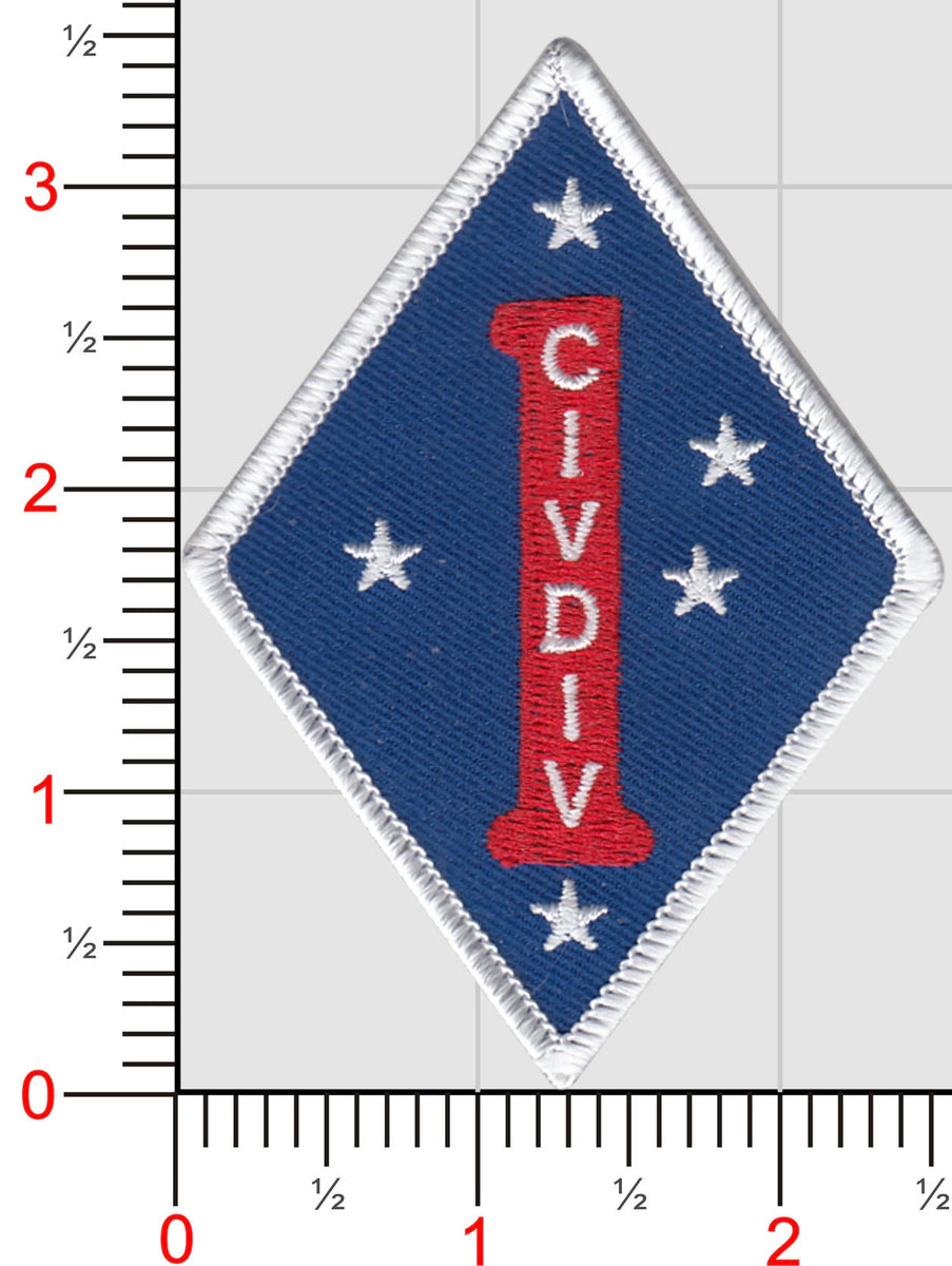 Buy 1st CivDiv Patch | MarinePatches.com – MarinePatches.com - Custom ...