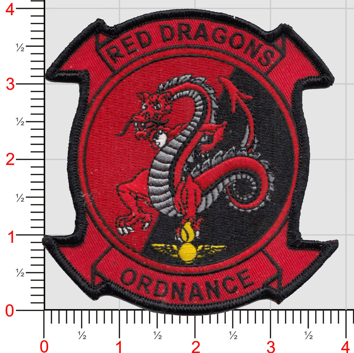 Buy Official VMM-268 Red Dragons O Patch | MarinePatches.com ...