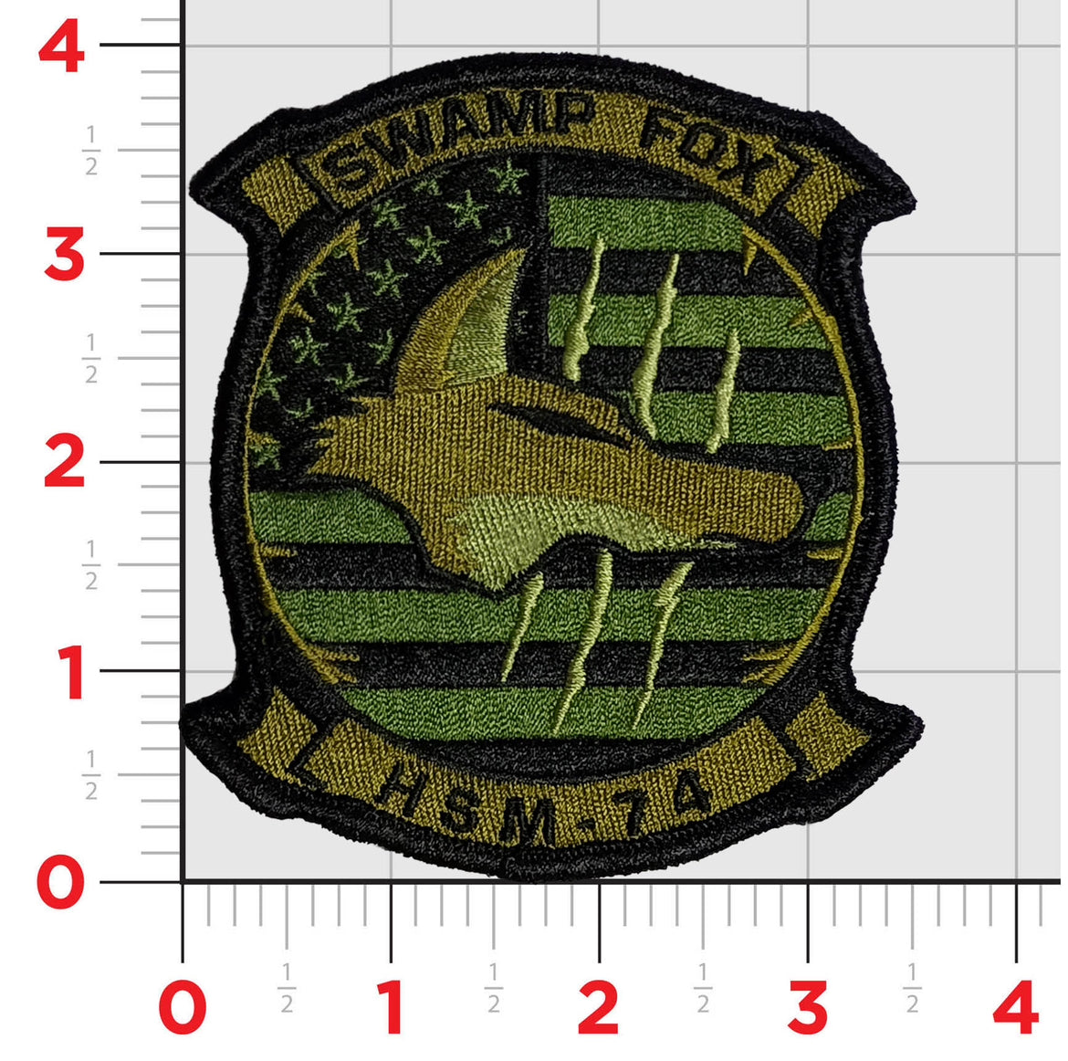Official HSM-74 Swamp Fox US Flag Patch – MarinePatches.com - Custom ...