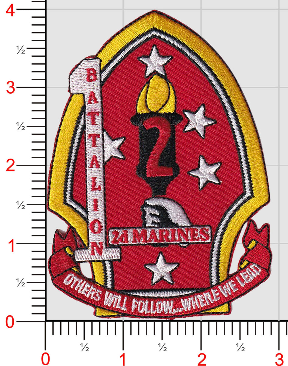 Officially Licensed USMC 1st Bn 2nd Marines patch – MarinePatches.com ...