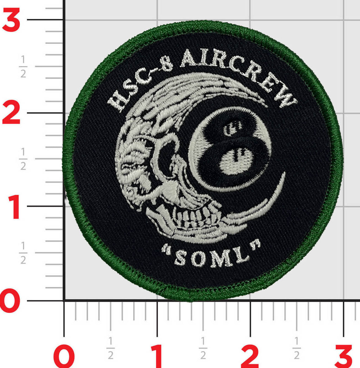 Official HSC-8 Eightballers SMOL Det Shoulder Patch – MarinePatches.com ...
