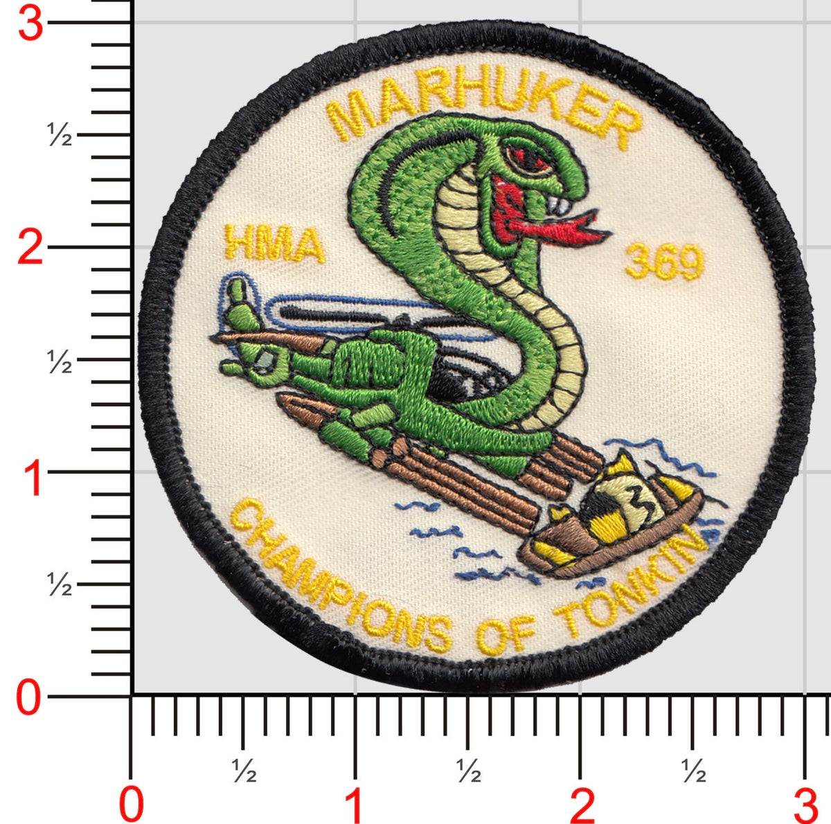 Officially Licensed HMA-369 MARHUCKER Patch – MarinePatches.com ...