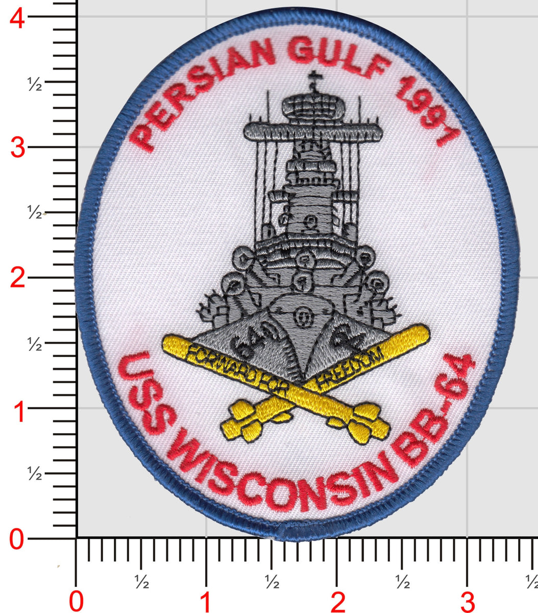 Buy USS Wisconsin-Desert Storm Pat Patch | MarinePatches.com ...