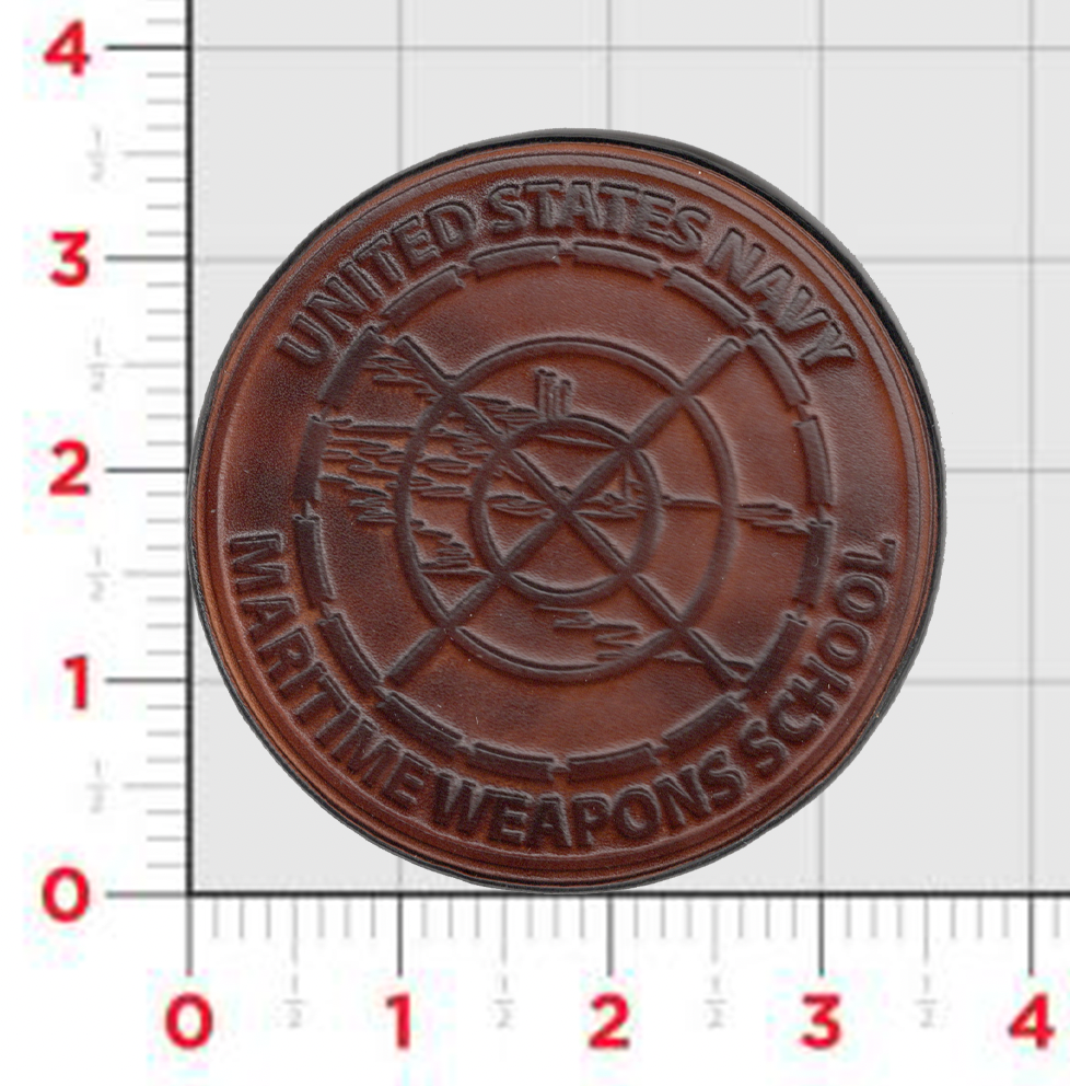 Officially Licensed US Navy Maritime Weapons School leather patch ...