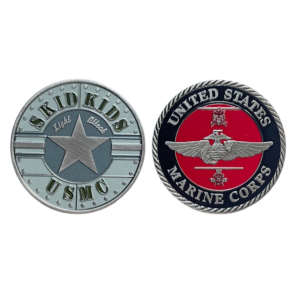 Officially Licensed USMC Skid Kids v2 Coin – MarinePatches.com - Custom ...