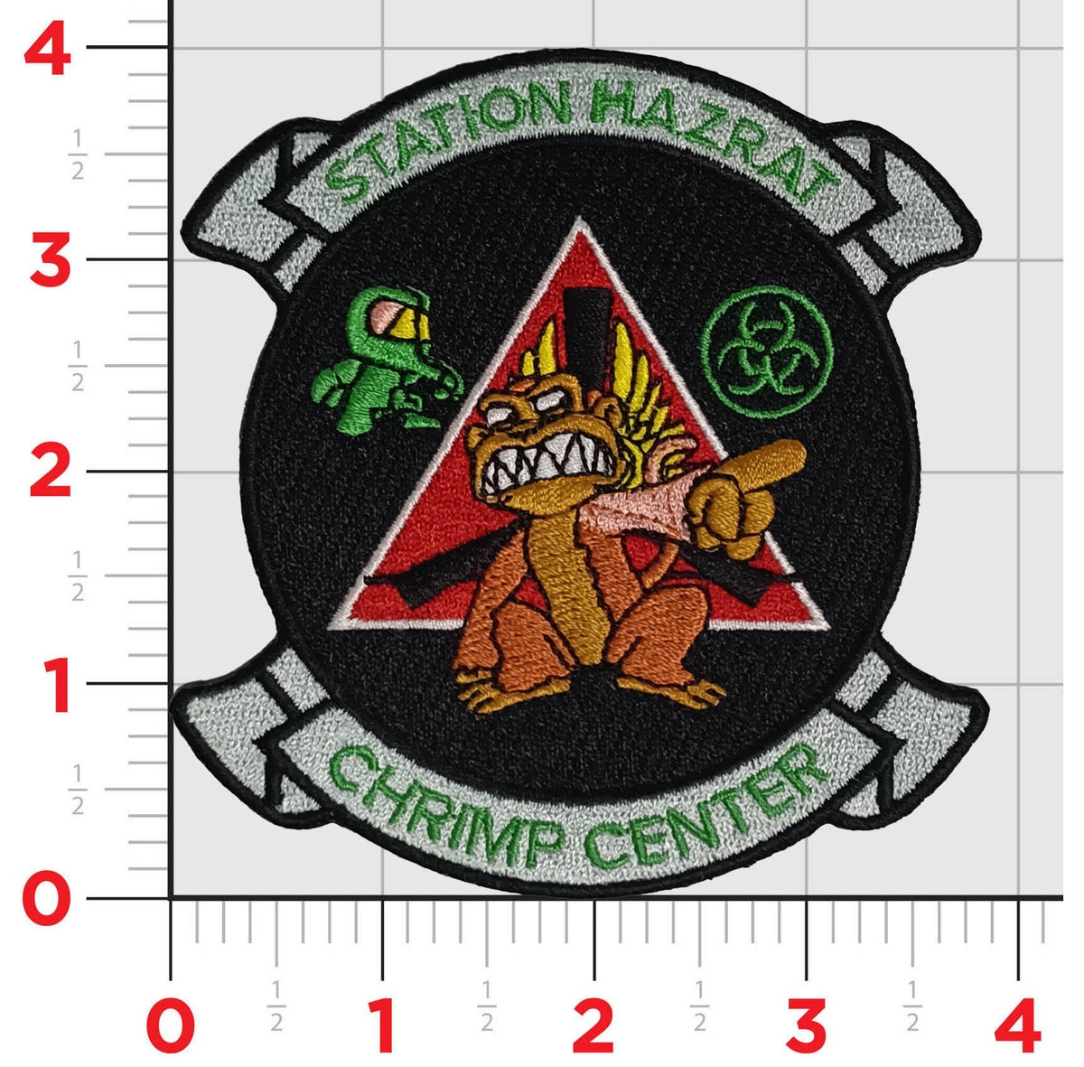 Buy New River Hazmat Chrimp Center Patch | MarinePatches.com ...
