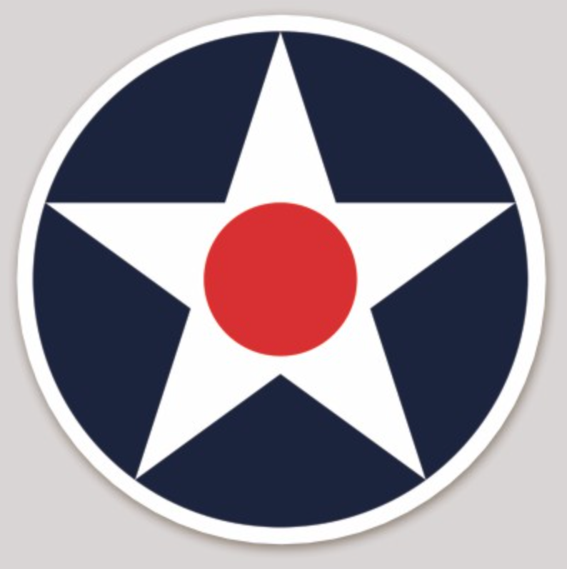 Buy WWII Air Corps Roundel Sticker Patch | MarinePatches.com ...