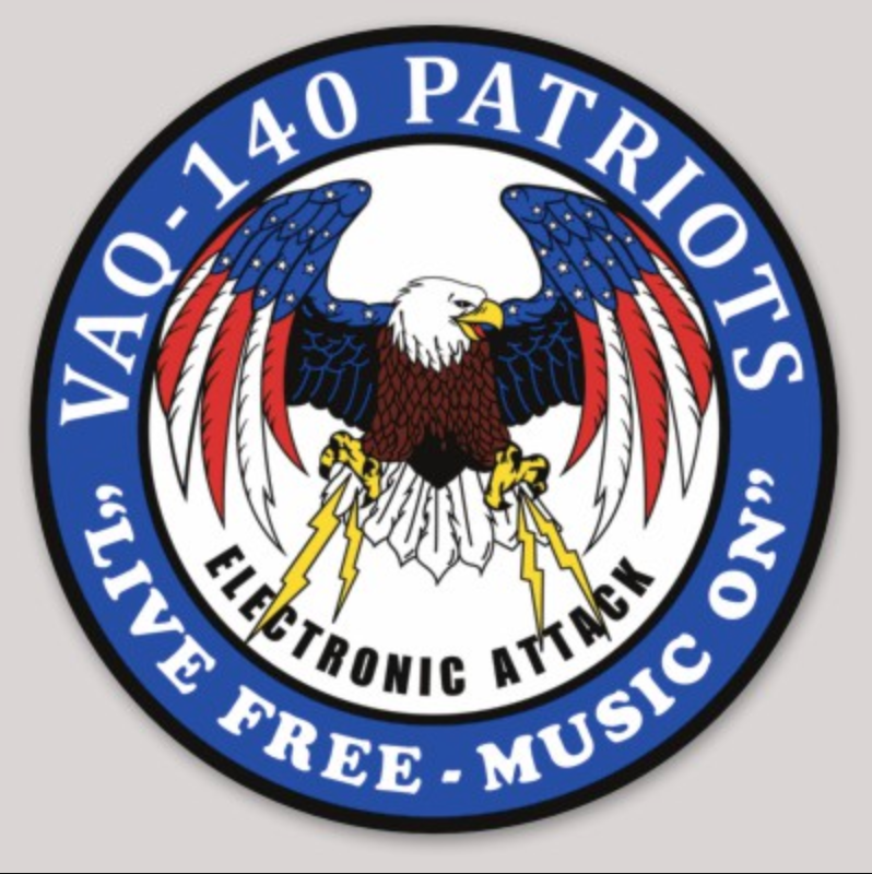 Official VAQ-140 Patriots Live Free Music On Sticker – MarinePatches ...