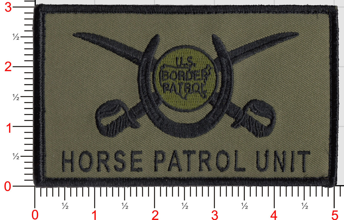 Buy US Border Patrol Horse Patrol Patch | MarinePatches.com ...