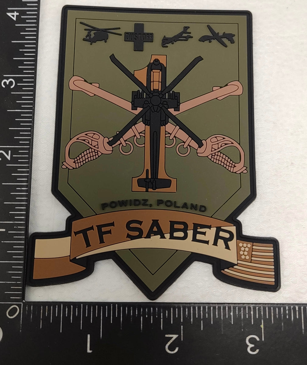 Official 1/6 Air Cavalry TF Saber Poland PVC Patch – MarinePatches.com ...