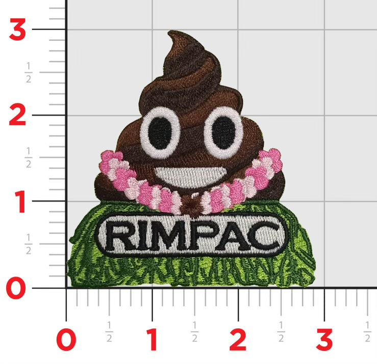 Buy RIMPAC 2024 Poop Emoji Patch | MarinePatches.com – MarinePatches ...