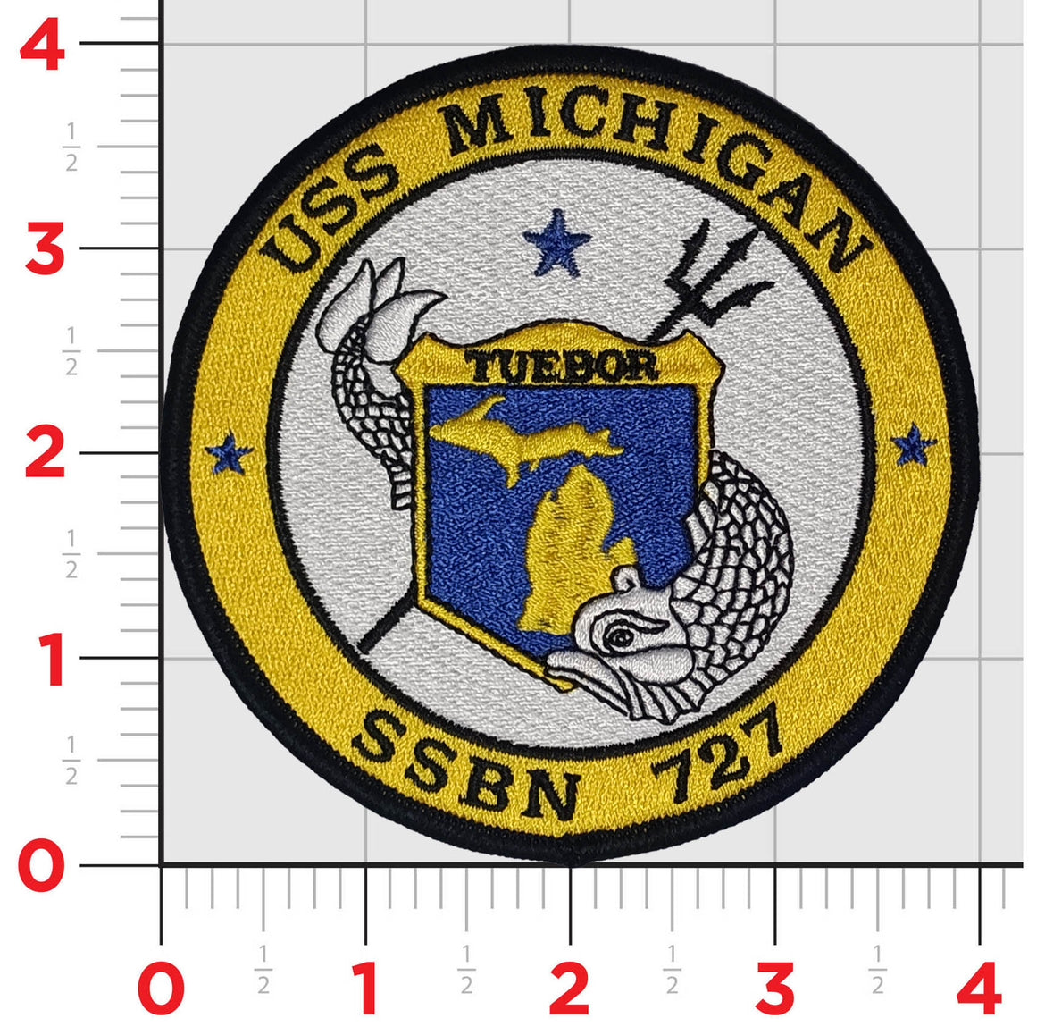 Buy Officially Licensed USS Michig Patch | MarinePatches.com ...