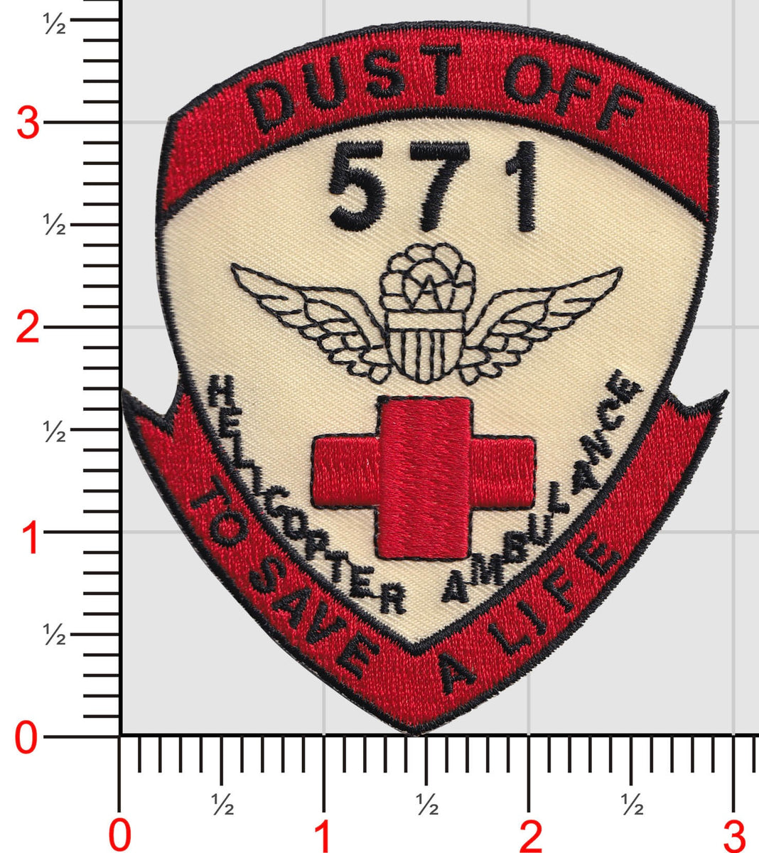 Buy US Army 571st Dust Off Patch | MarinePatches.com – MarinePatches ...