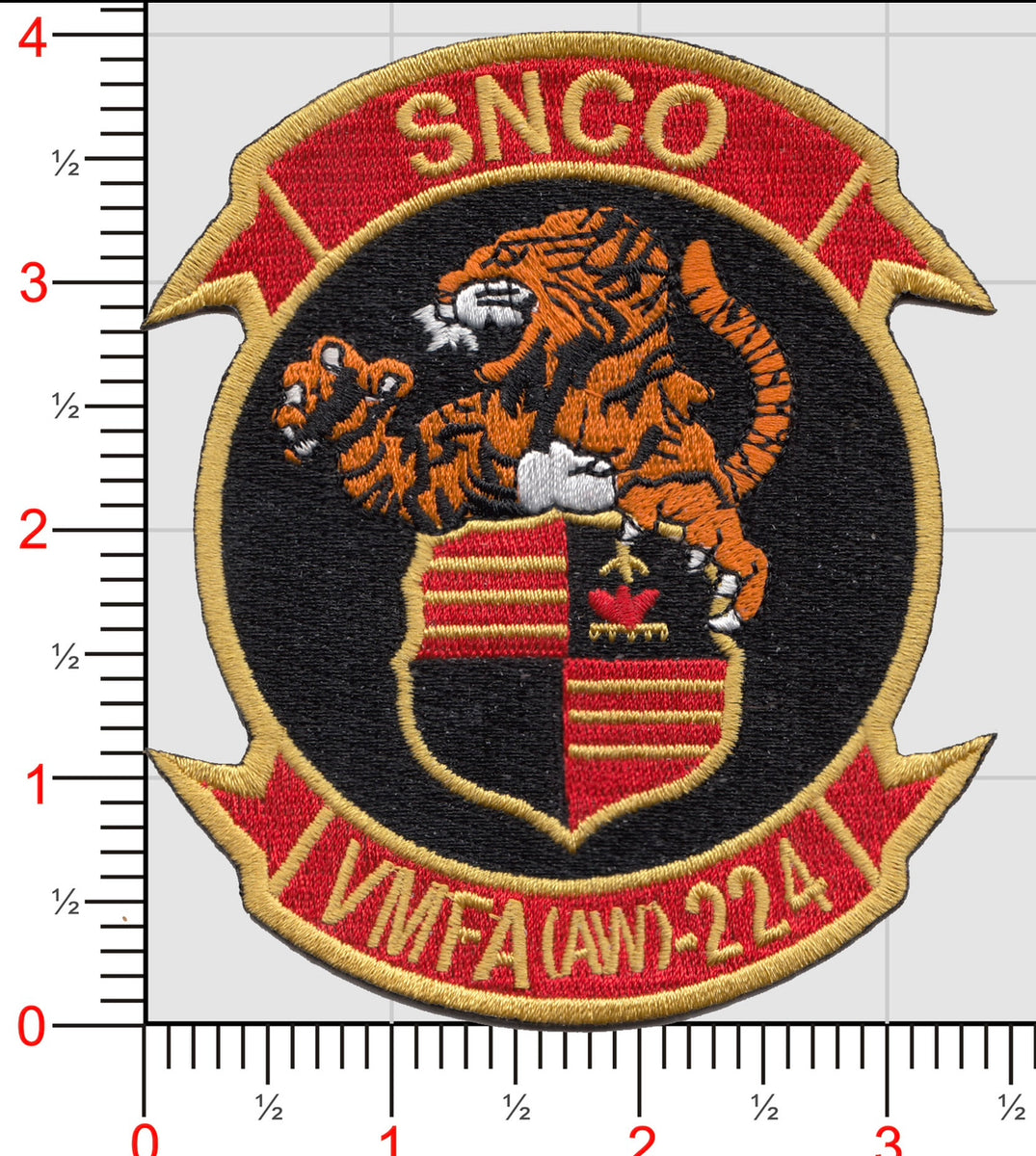 Officially Licensed VMFA(AW)-224 Bengals SNCO Patch – MarinePatches.com ...