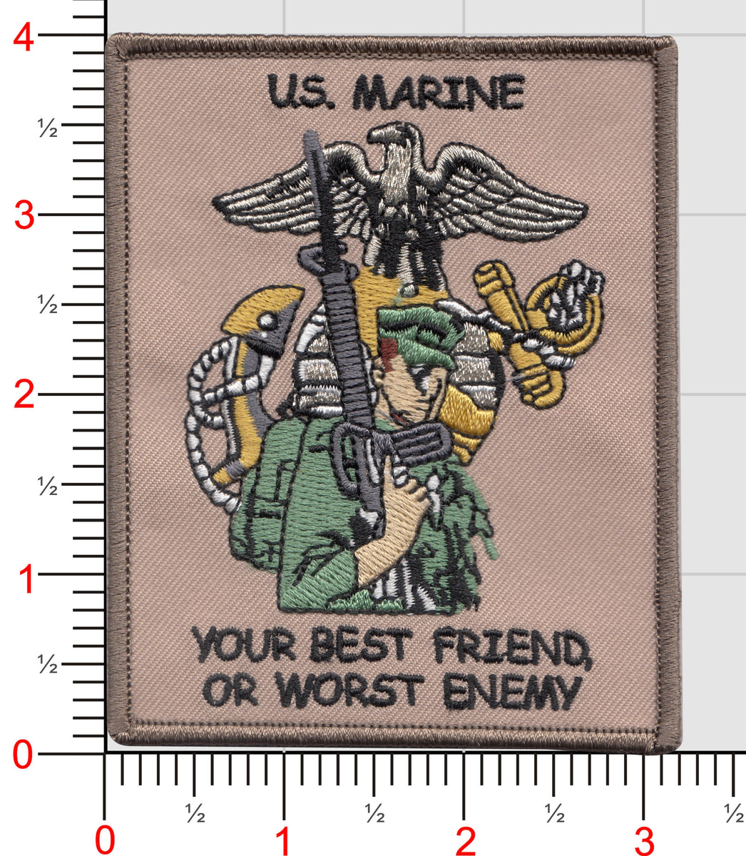 Buy US Marine Best Friend or Worst Patch | MarinePatches.com ...