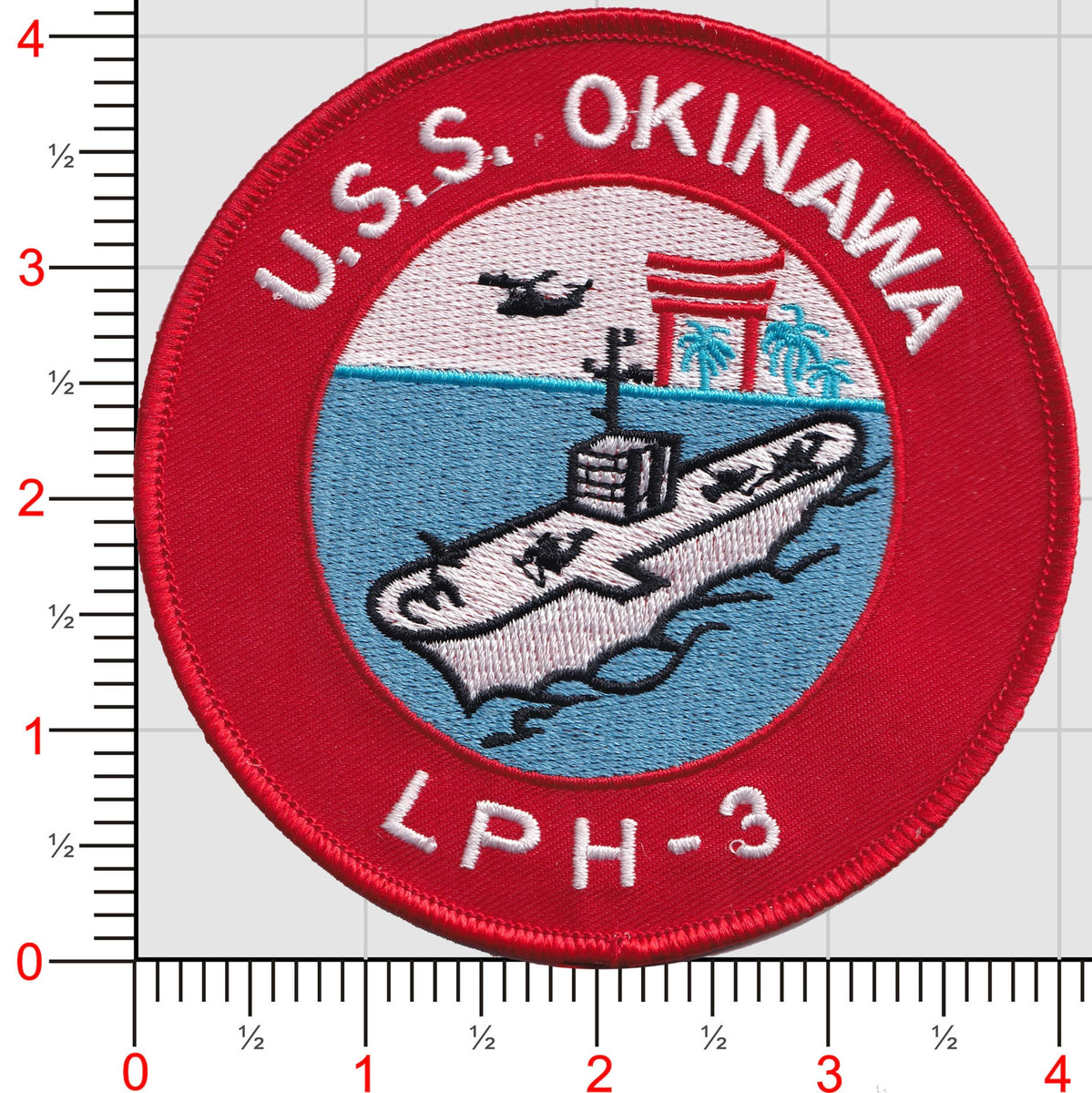 Buy USS Okinawa LPH-3 Patch | MarinePatches.com – MarinePatches.com ...