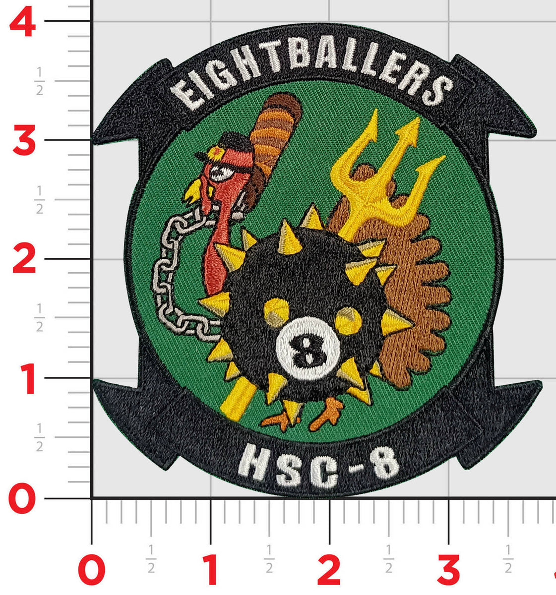 Buy Official HSC-8 Eightballers Th Patch | MarinePatches.com ...