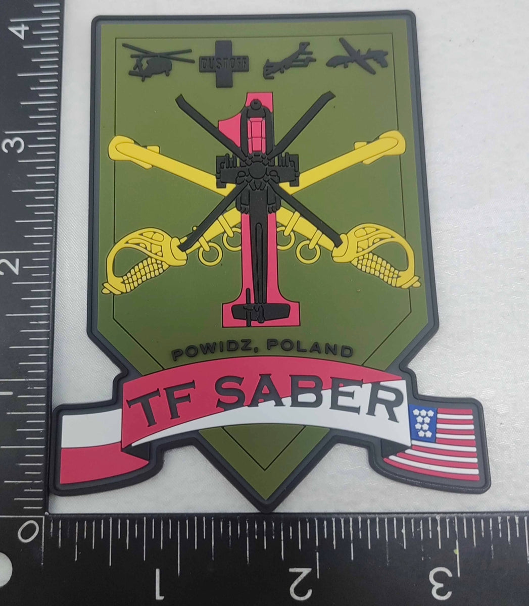 Official 1/6 Air Cavalry TF Saber Poland PVC Patch – MarinePatches.com ...