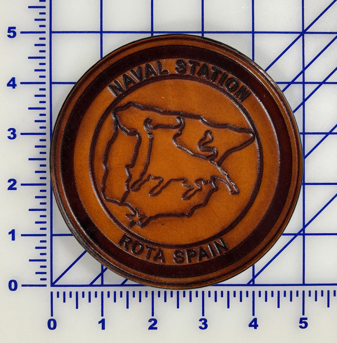 Buy Officially License Naval Station Rota Spain Leather Patches Patch ...