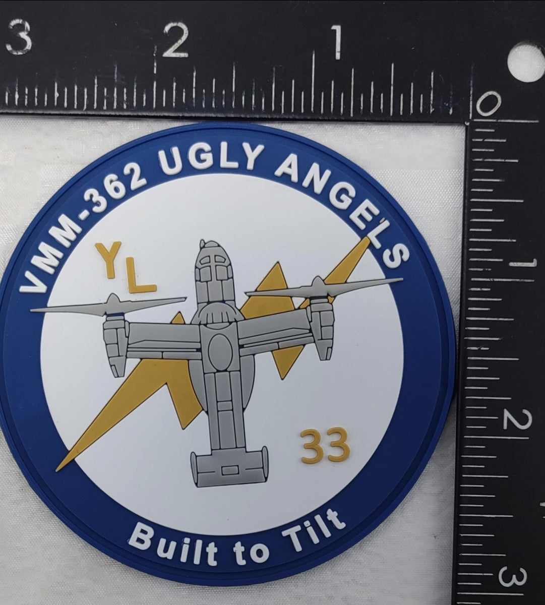 Official VMM-362 Ugly Angels Built To Tilt PVC Shoulder Patch ...
