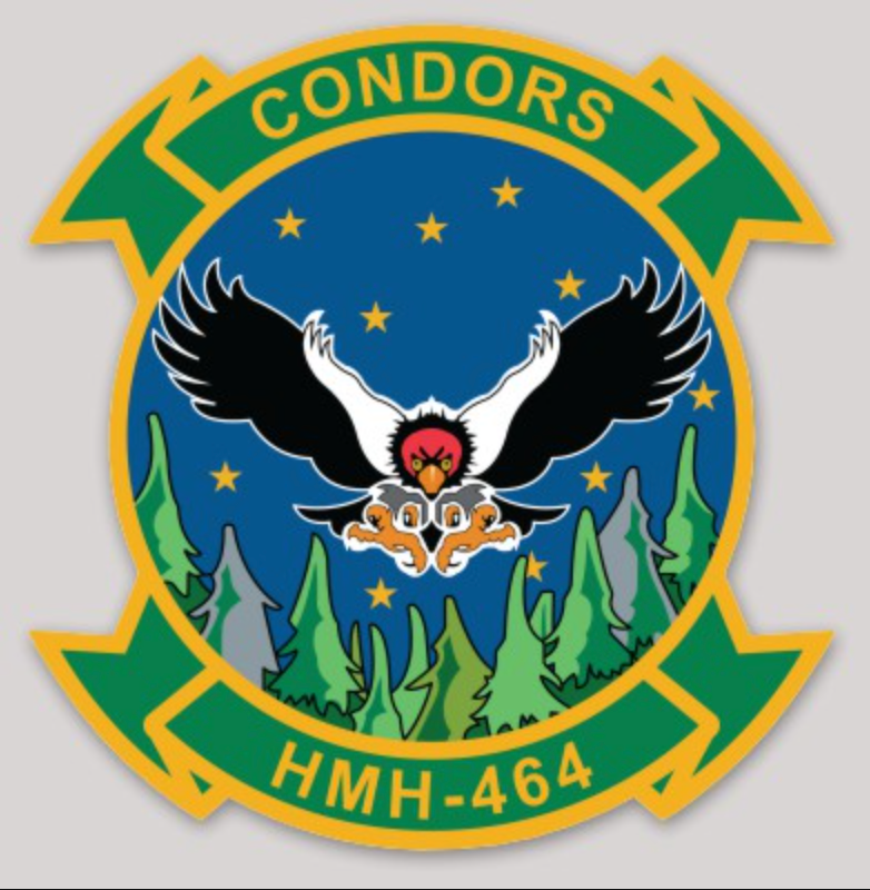 Buy Official HMH-464 Condors Stick Patch | MarinePatches.com ...
