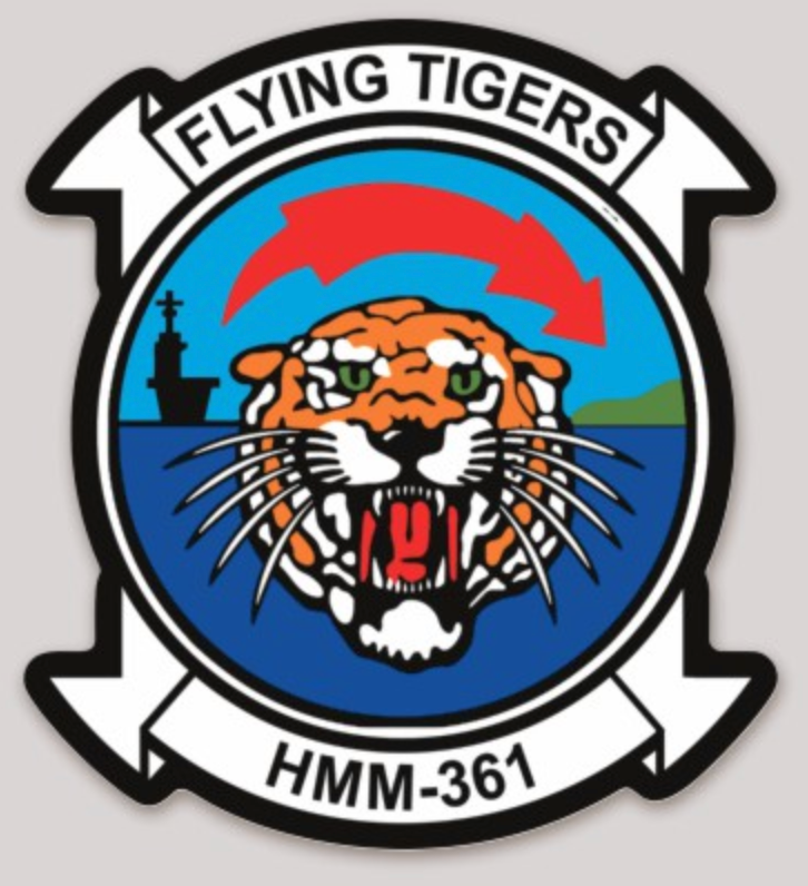Officially Licensed USMC HMM-361 Flying Tigers Sticker – MarinePatches ...