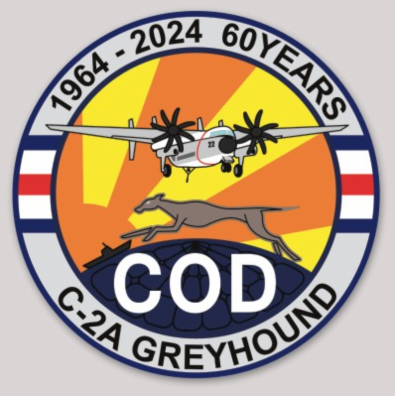 Buy C-2A Greyhound COD Sticker Patch | MarinePatches.com