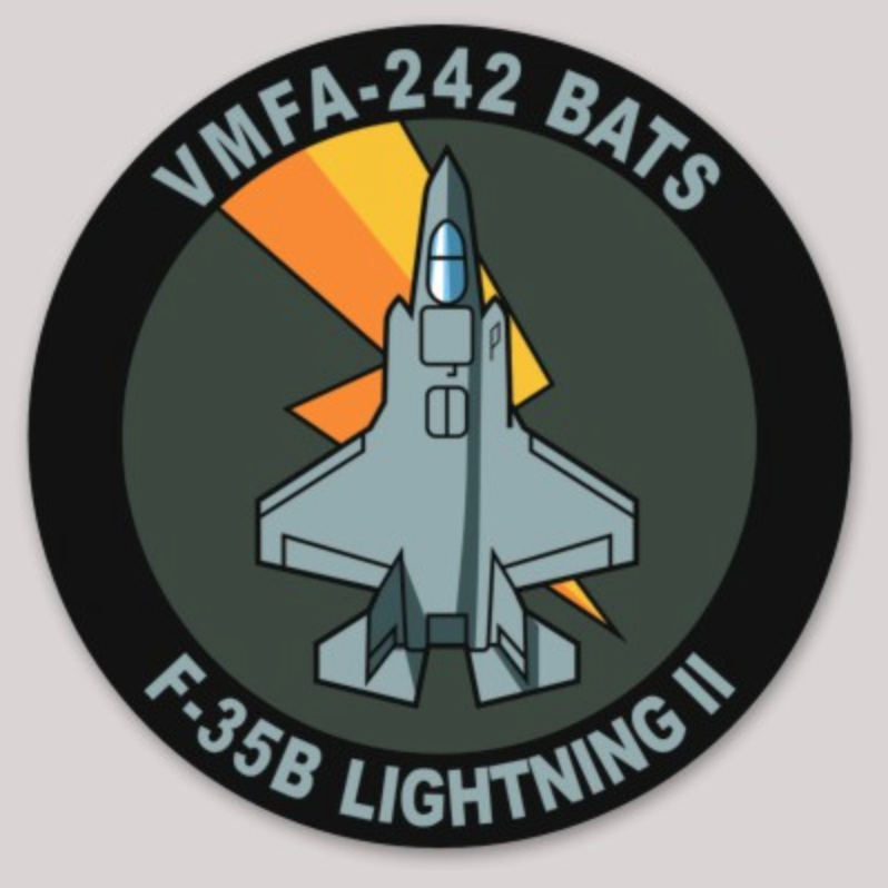 Buy Official VMFA-242 Bats F-35B L Patch | MarinePatches.com ...