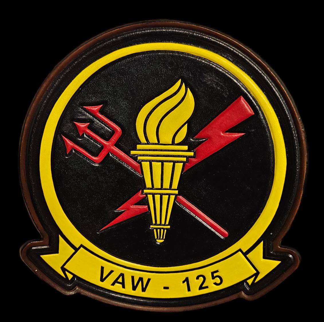Officially Licensed US Navy VAW-125 Tigertails Leather Patch ...