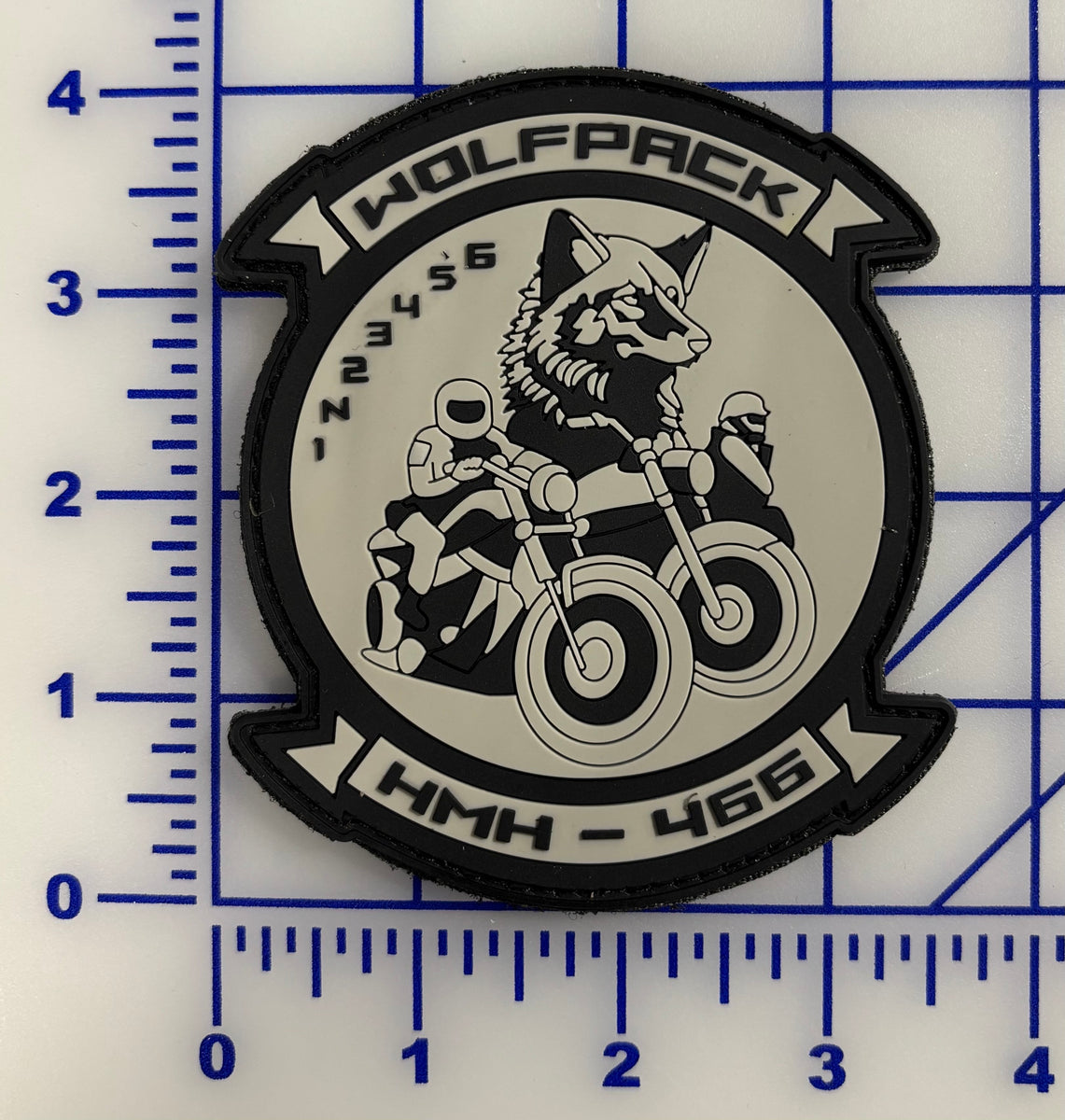 Officially Licensed USMC HMH-466 Wolfpack Biker Patch – MarinePatches ...