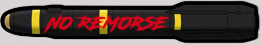 Buy No Remorse Hellfire Missile Sticker | MarinePatches.com ...