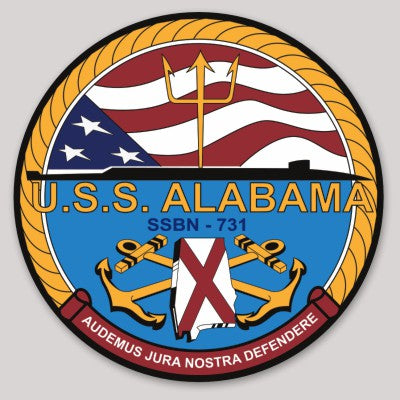 Buy Officially Licensed USS Alabam Patch | MarinePatches.com ...