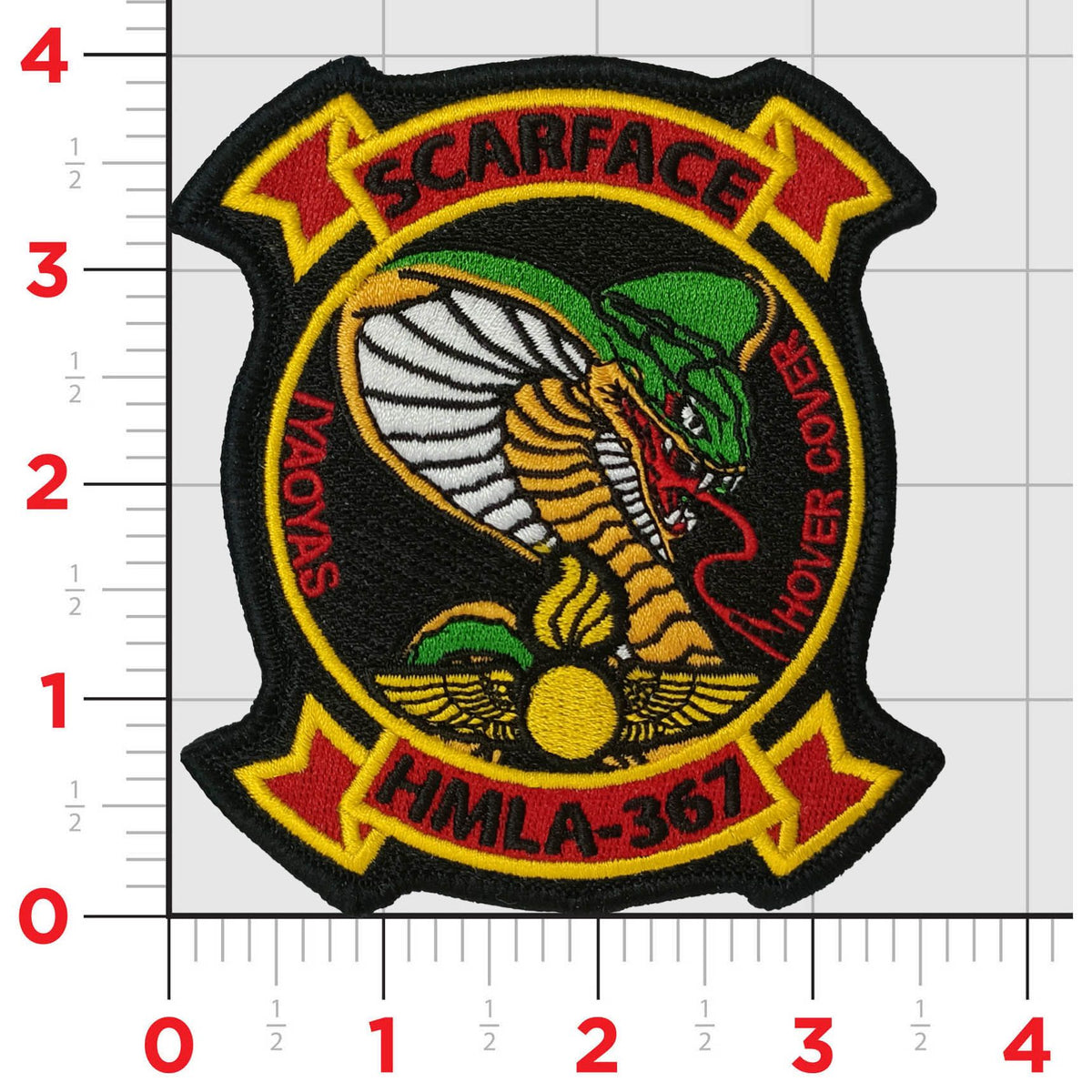 Official HMLA-367 Scarface IYAOYAS Ordie Patch – MarinePatches.com ...