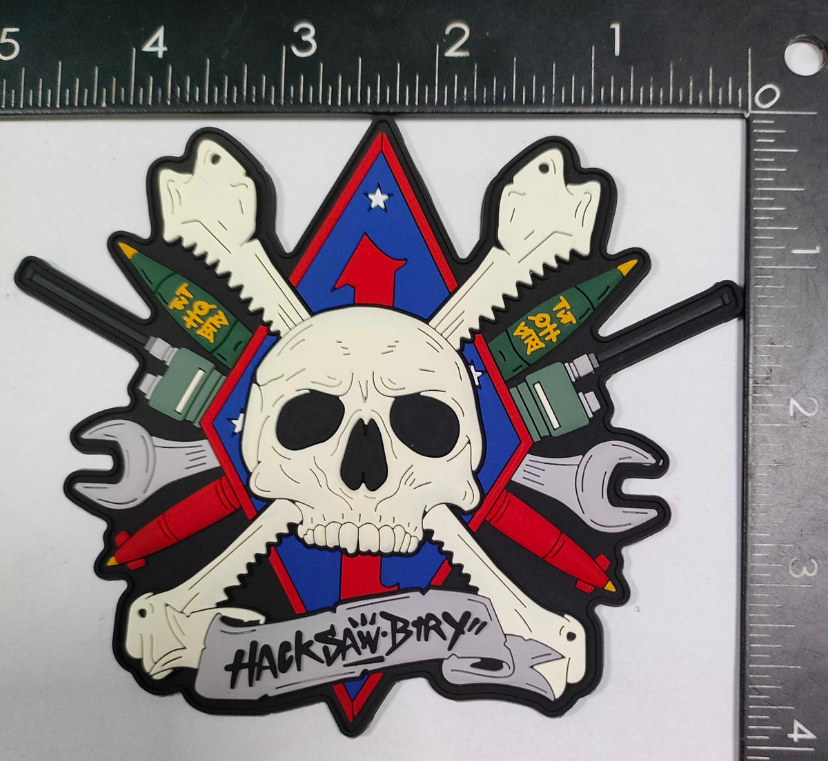 Official 1st Battalion 11th Marines Hacksaw Battery PVC Patch ...