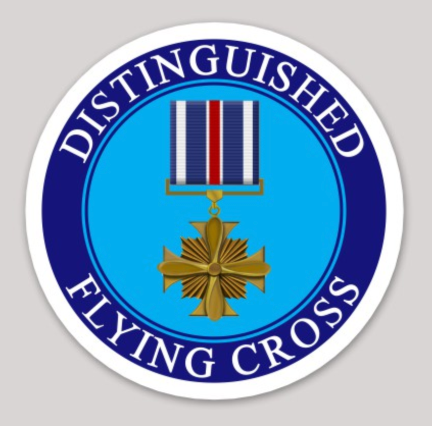 Buy Distinguished Flying Cross Sticker | MarinePatches.com ...