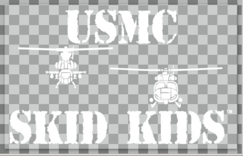 Buy USMC Skid Kids White & Clear W Patch | MarinePatches.com ...